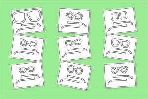Free Printable Glasses Templates for Crafts