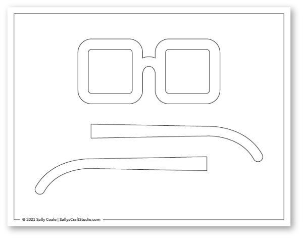 Free Printable Glasses Templates for Crafts