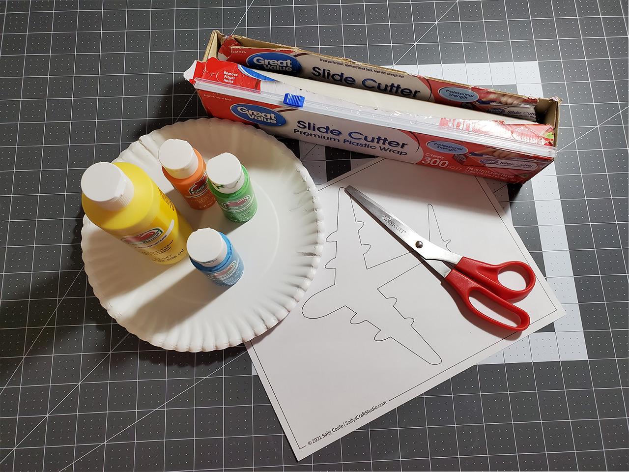 Smush Painting Craft for Kids with Shape Templates