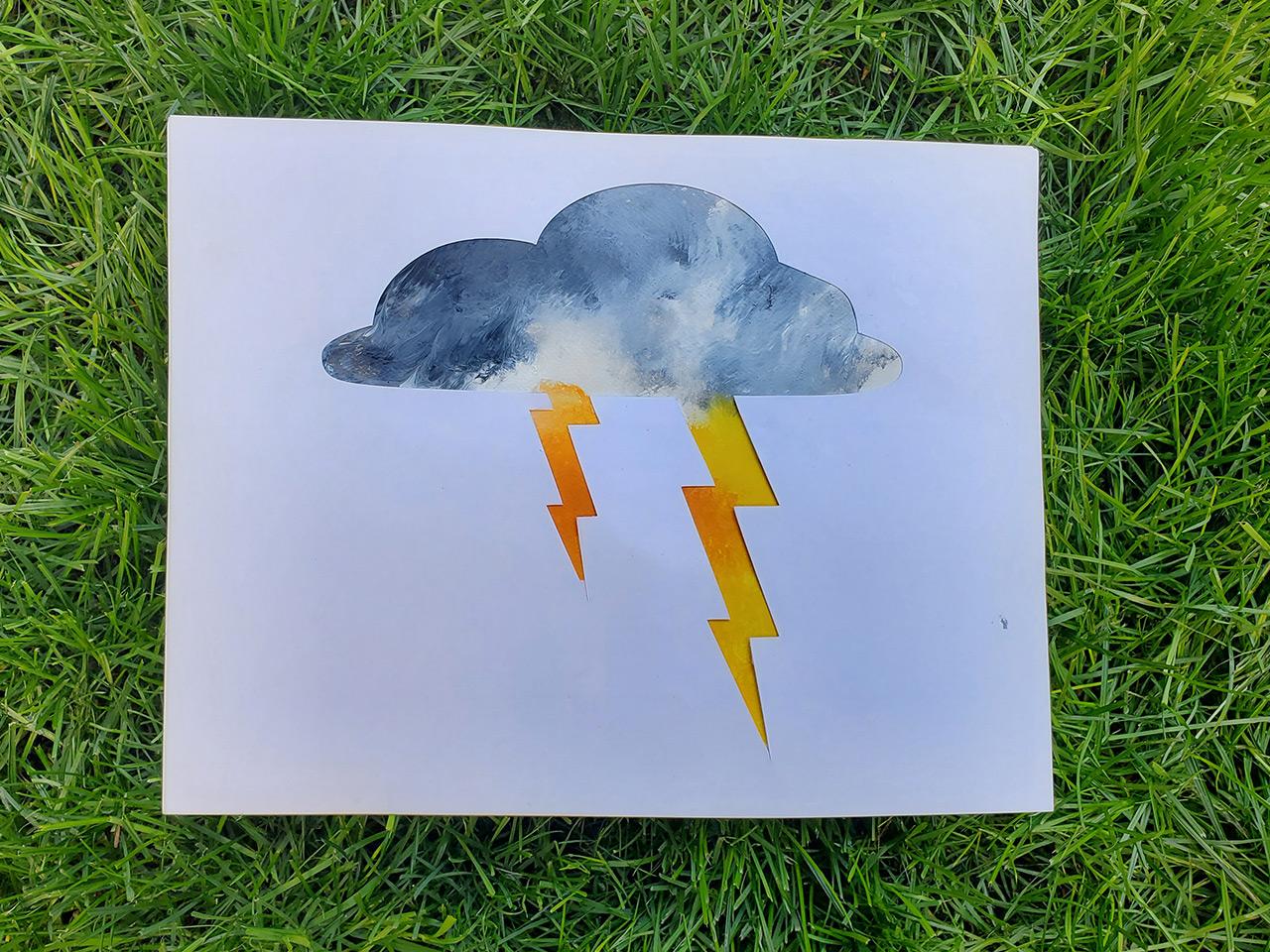 Smush Painting Craft for Kids with Shape Templates