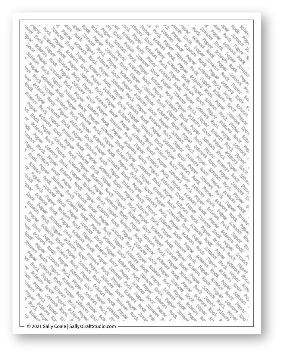 Printable Rock Paper Scissors Playing Cards